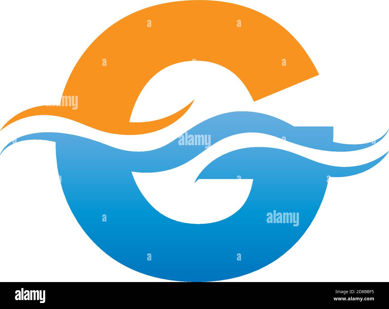 Mix of letter G with wave design concept Stock Vector Image & Art - Alamy