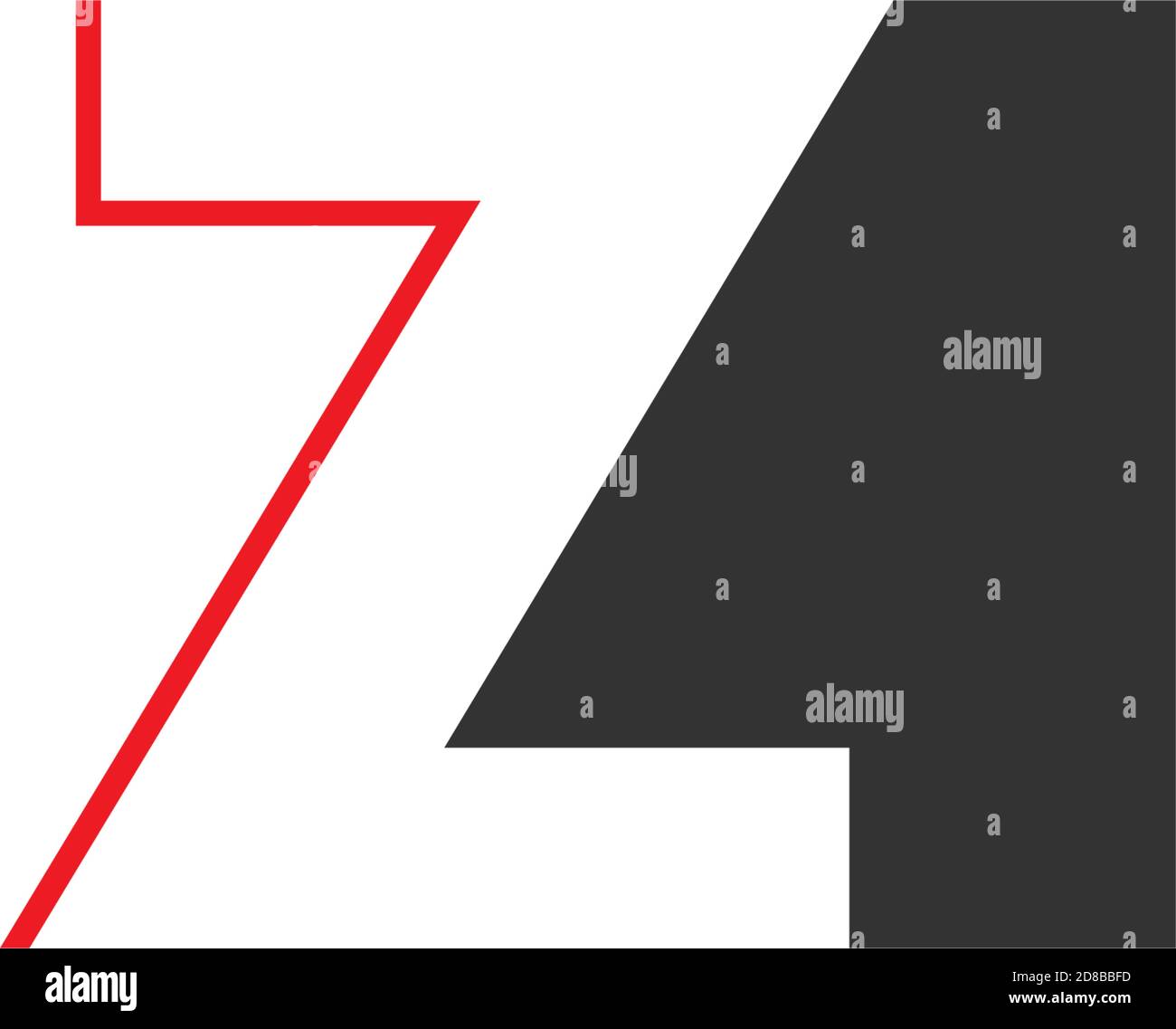 Letter Z on square design concept Stock Vector Image & Art - Alamy