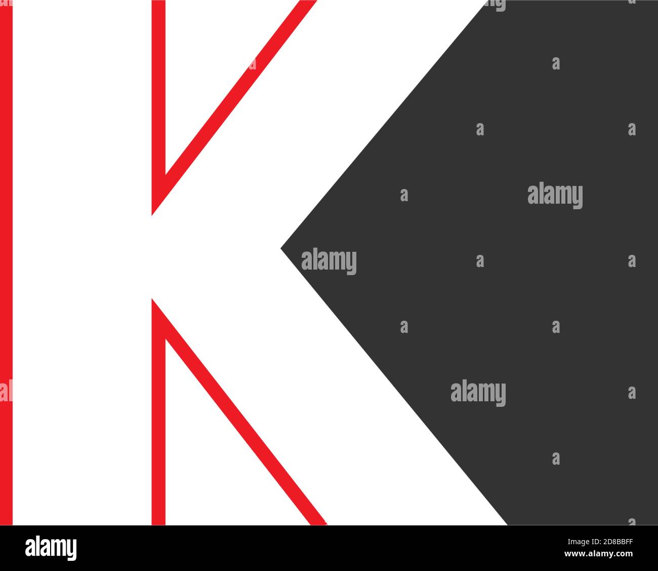 Letter K on square design concept Stock Vector Image & Art - Alamy