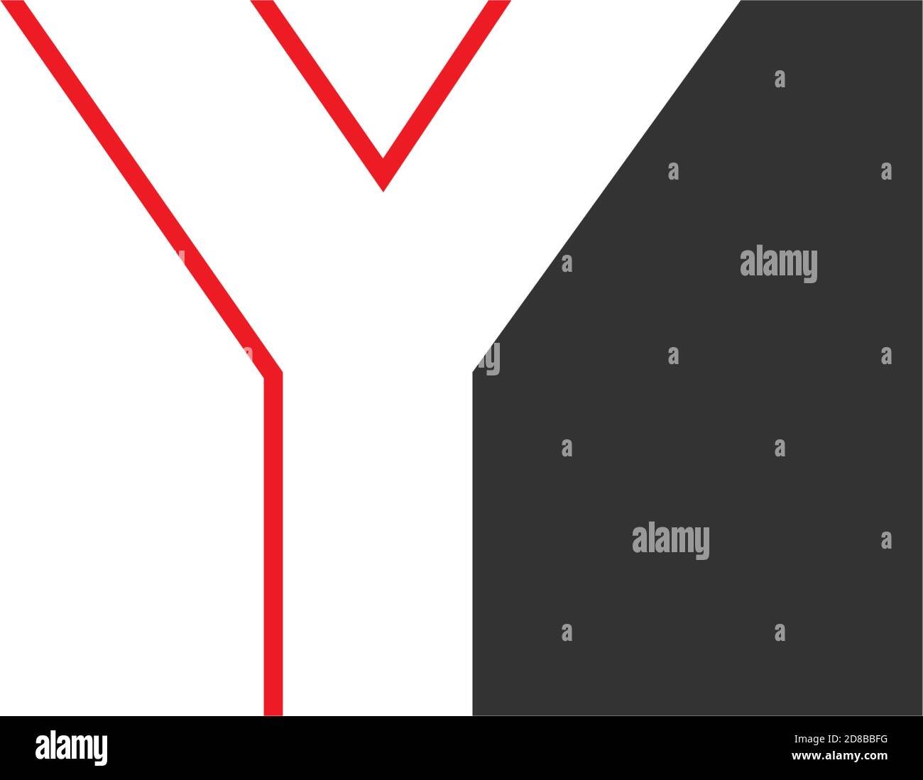 Letter Y on square design concept Stock Vector Image & Art - Alamy