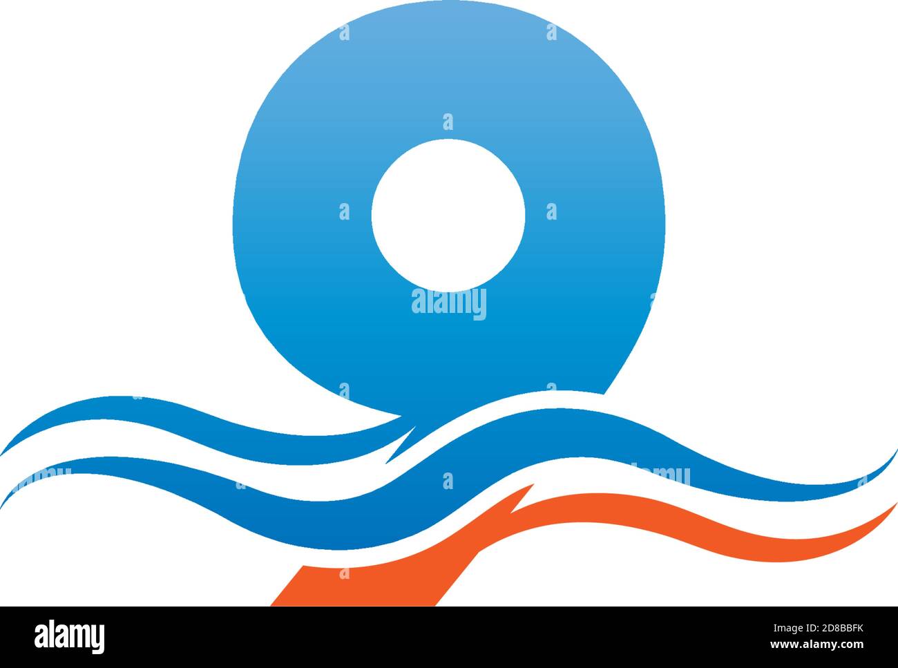 Mix of number 9 with wave design concept Stock Vector Image & Art - Alamy