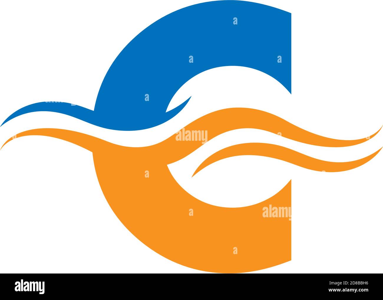 Mix of letter C with wave design concept Stock Vector Image & Art - Alamy