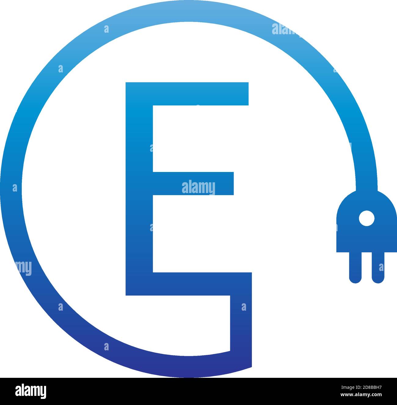 Power cable forming letter E logo icon Stock Vector Image & Art - Alamy