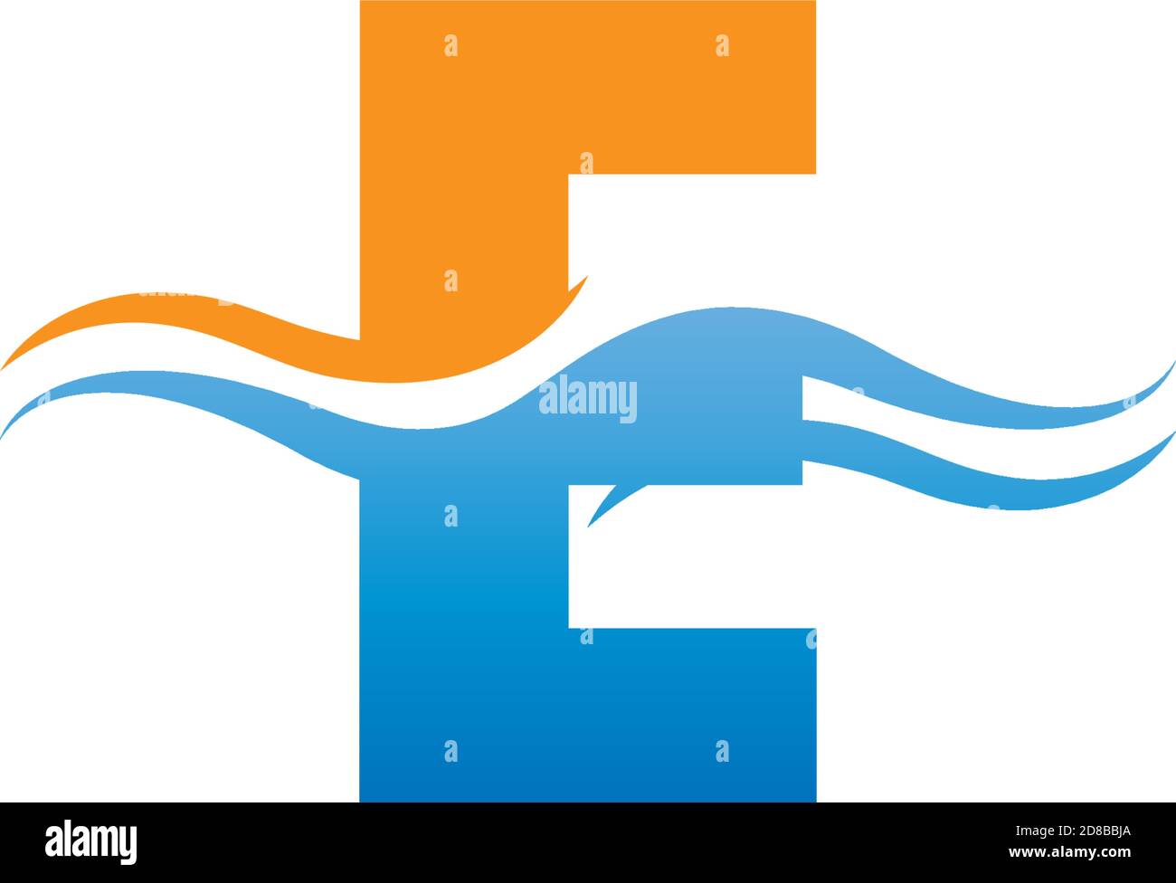 Mix of letter E with wave design concept Stock Vector Image & Art - Alamy