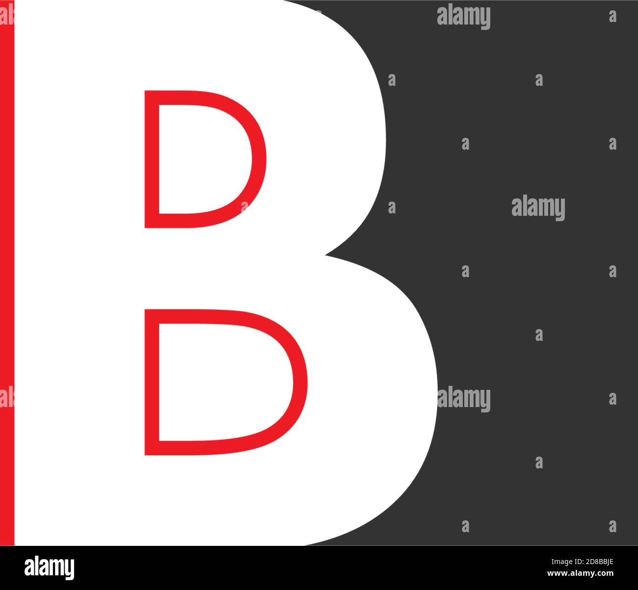 Letter B on square design concept Stock Vector Image & Art - Alamy