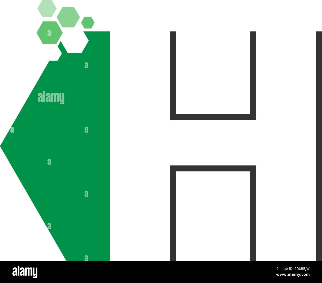 Letter H on hexagon icon design concept Stock Vector Image & Art - Alamy