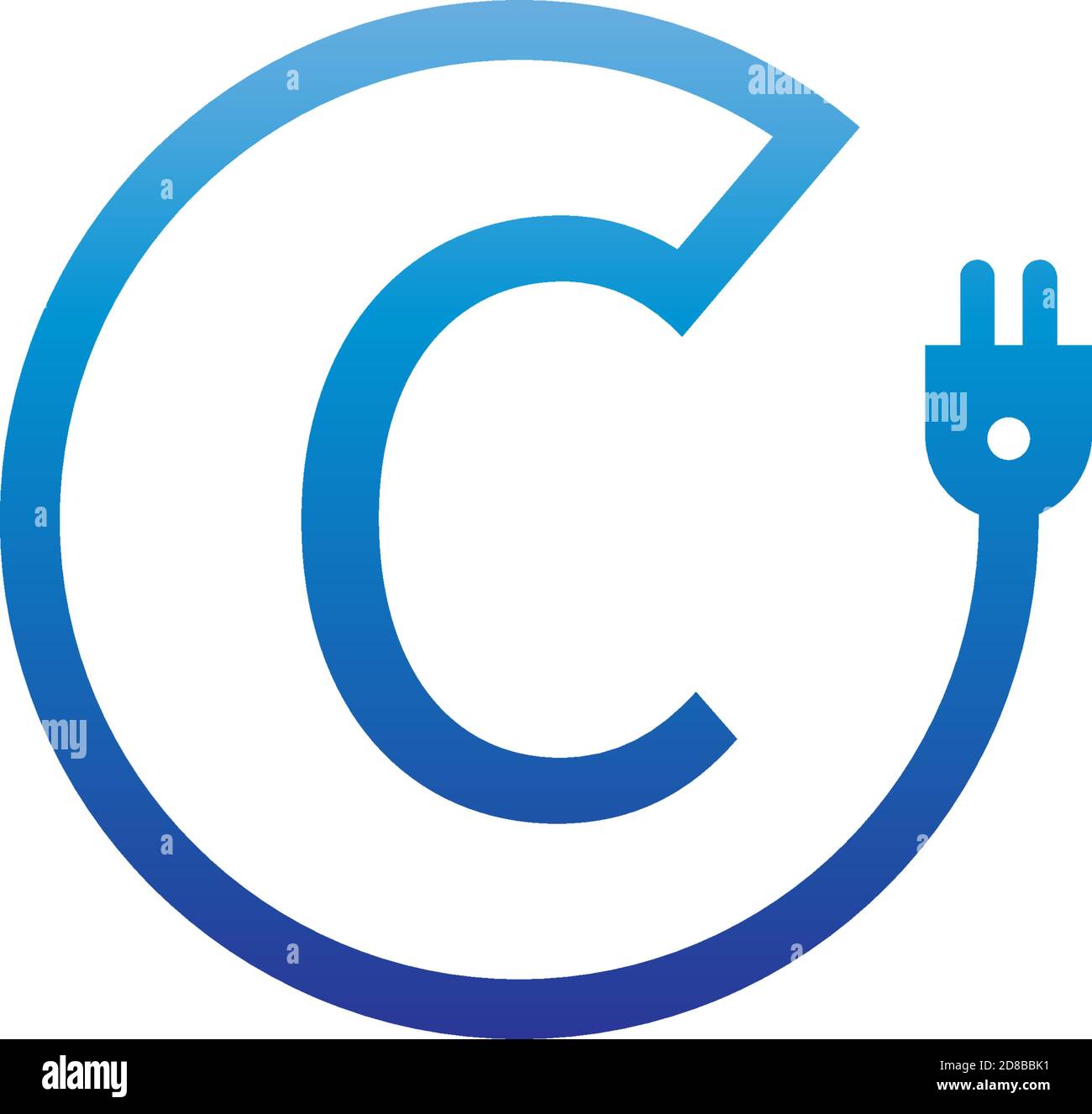 Power cable forming letter C logo icon Stock Vector Image & Art - Alamy