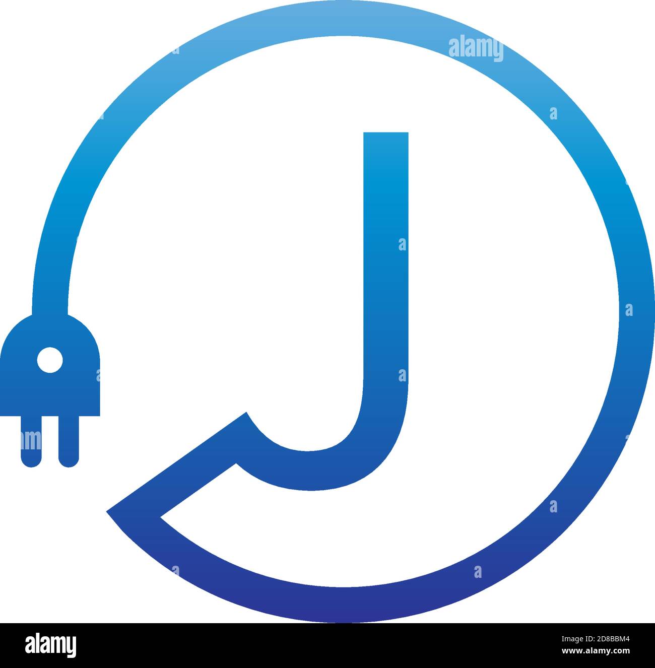 Power cable forming letter J logo icon Stock Vector Image & Art - Alamy