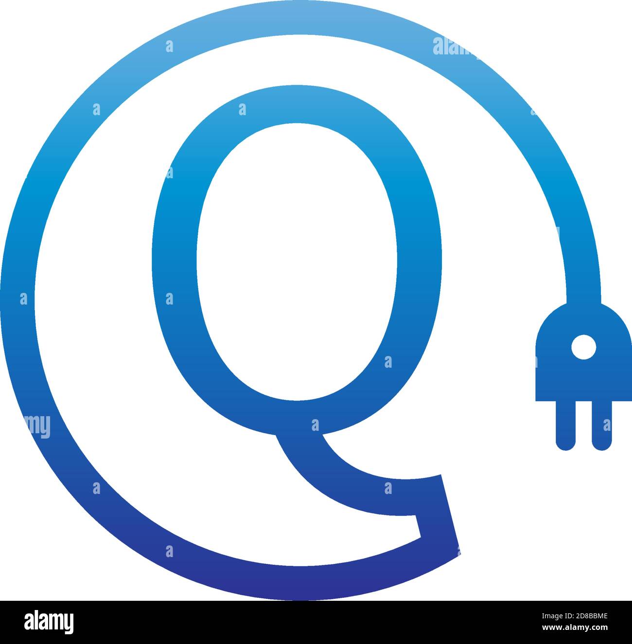 Power cable forming letter Q logo icon Stock Vector Image & Art - Alamy