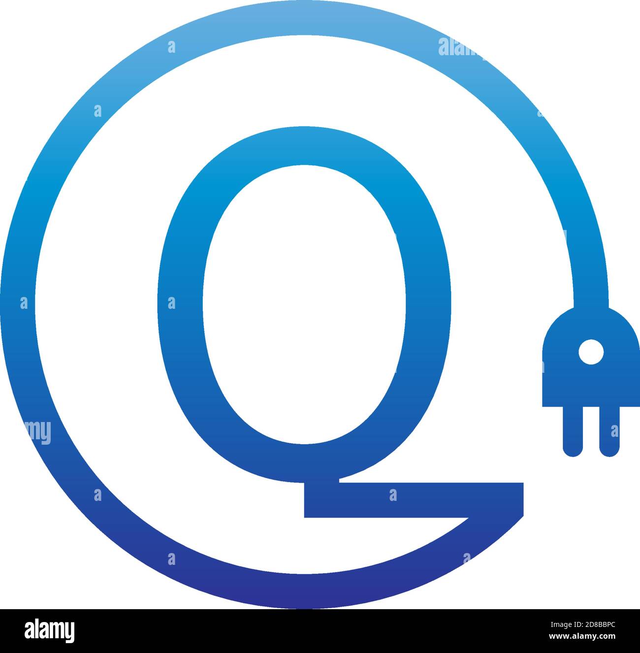 Power cable forming letter O logo icon Stock Vector Image & Art - Alamy