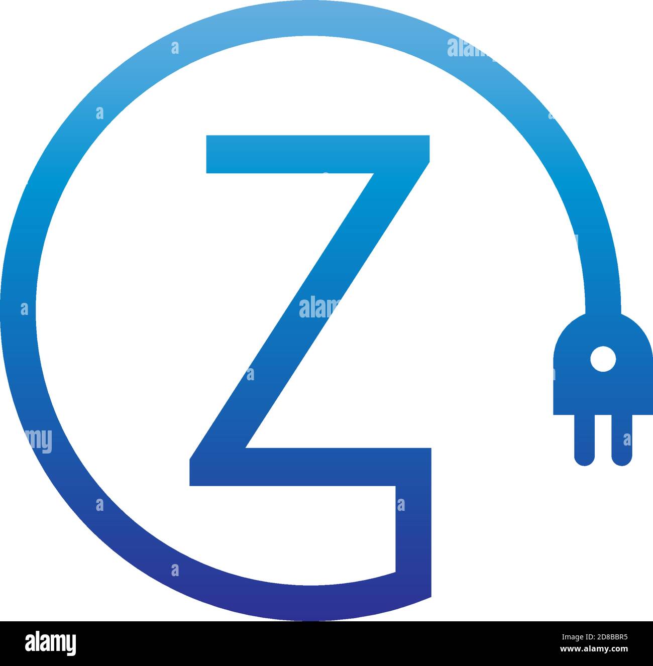 Power cable forming letter Z logo icon Stock Vector Image & Art - Alamy