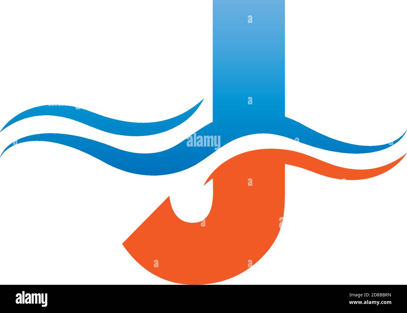Mix of letter J with wave design concept Stock Vector Image & Art - Alamy