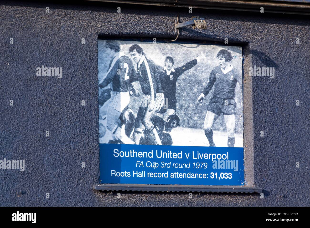 Displayed photograph of Southend v Liverpool from 1979 FA Cup at Roots ...