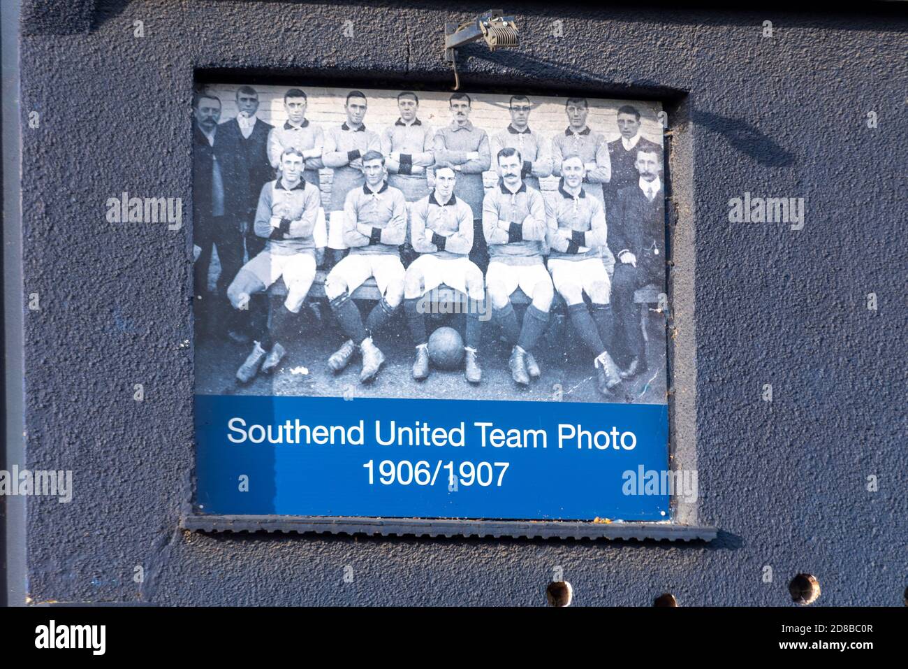 Photograph of Southend Utd team from 1906/1907 season at Roots Hall ...