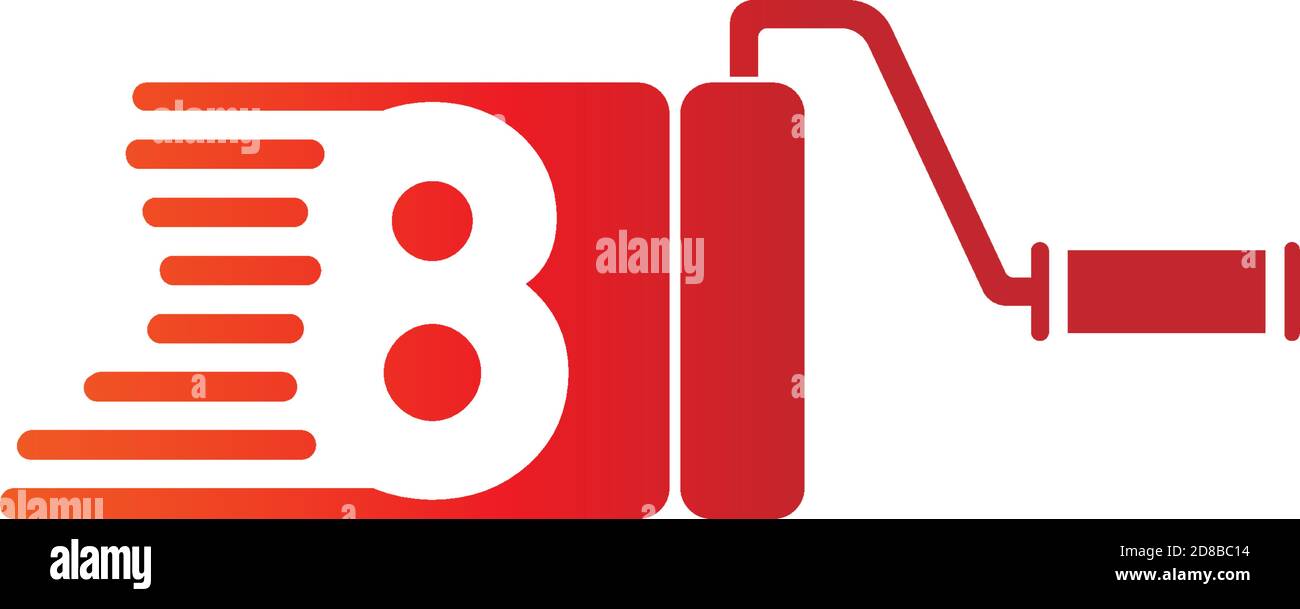 Paint logo number 8 design concept Stock Vector Image & Art - Alamy