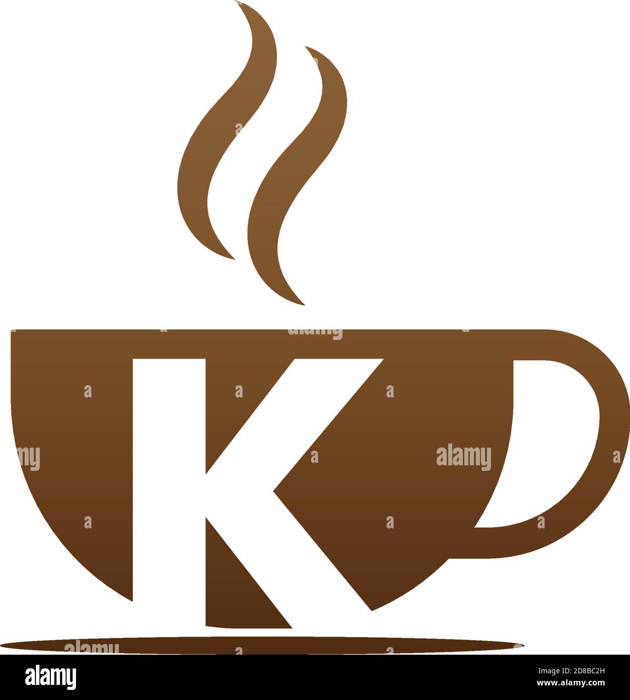 Coffee cup icon design letter K logo concept Stock Vector Image & Art ...