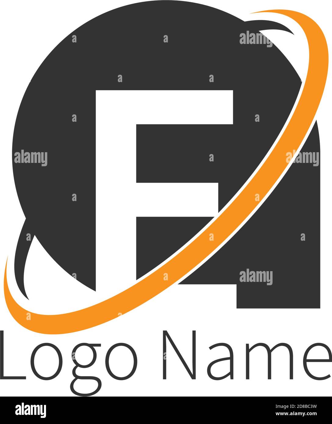 Letter E circle icon Logo, design letter + icon circle concept ...