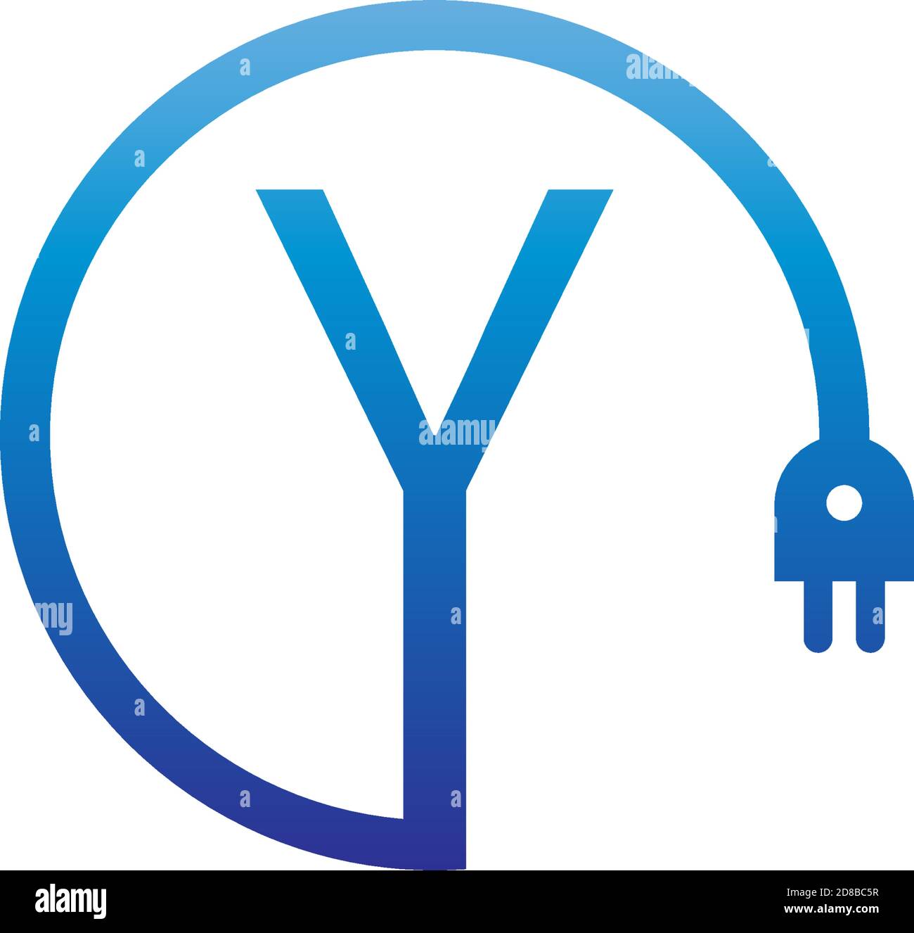 Power cable forming letter Y logo icon Stock Vector Image & Art - Alamy
