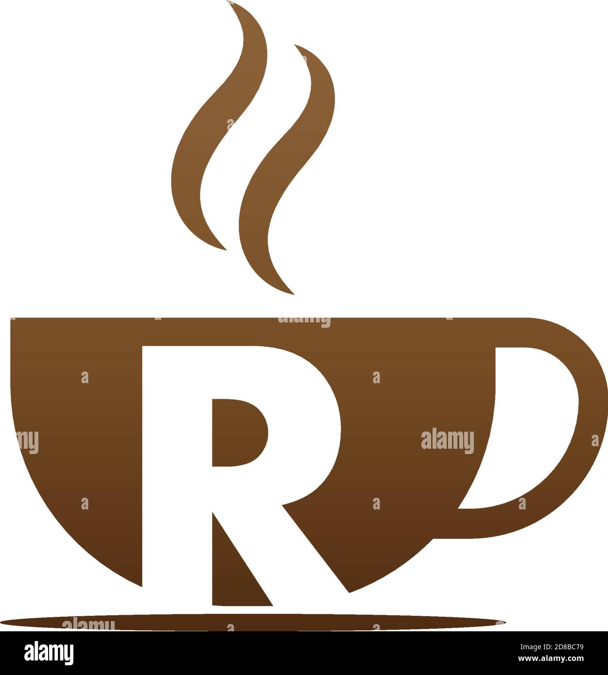Coffee cup icon design letter R logo concept Stock Vector Image & Art ...