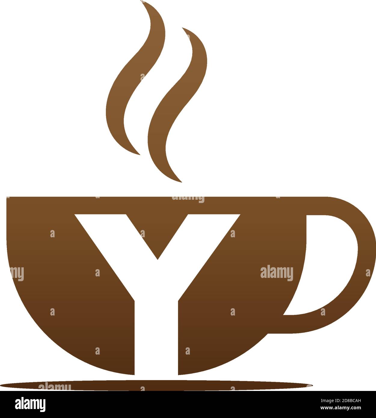 Coffee cup icon design letter Y logo concept Stock Vector Image & Art ...