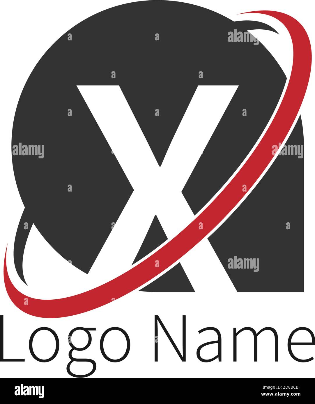 Letter X circle icon Logo, design letter + icon circle concept ...