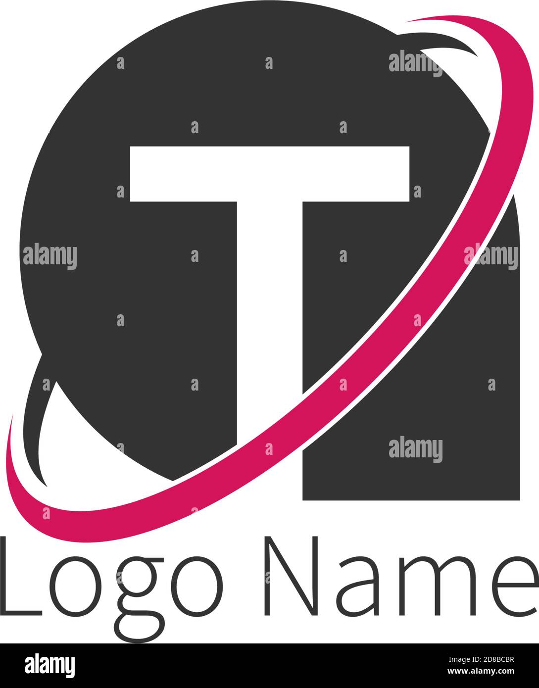 Letter T circle icon Logo, design letter + icon circle concept ...