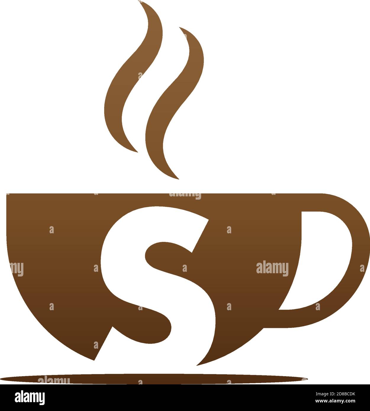 Coffee cup icon design letter S logo concept Stock Vector Image & Art ...