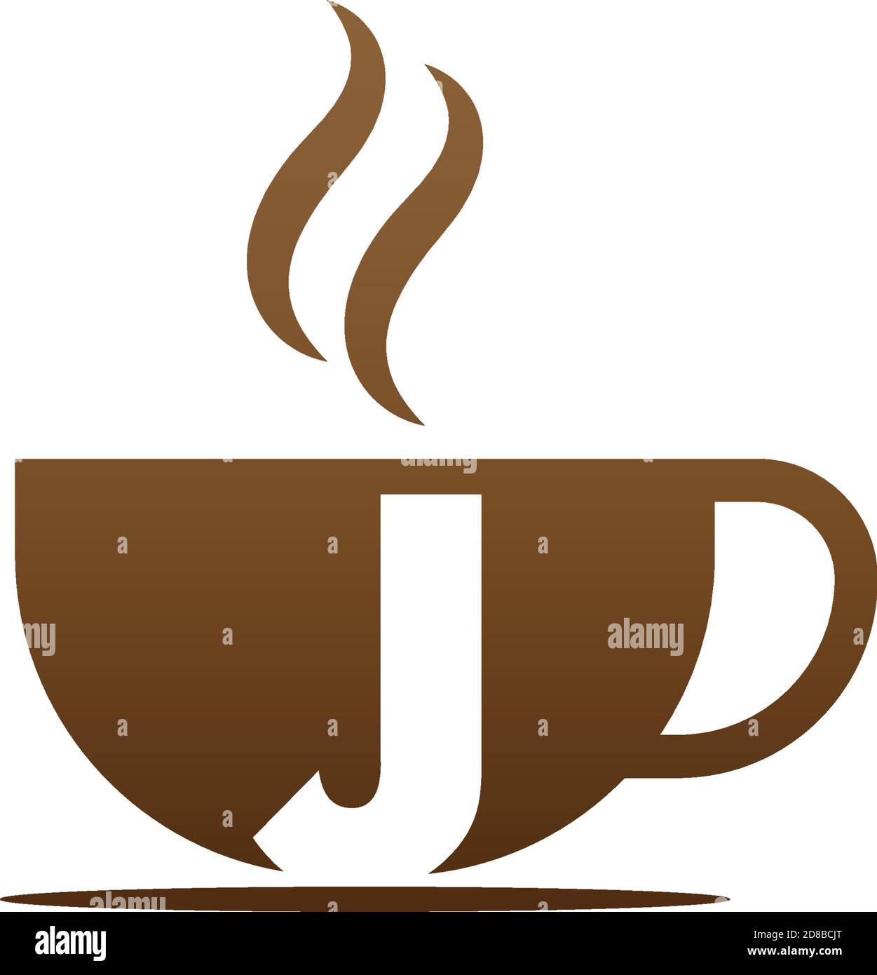 Coffee cup icon design letter J logo concept Stock Vector Image & Art ...