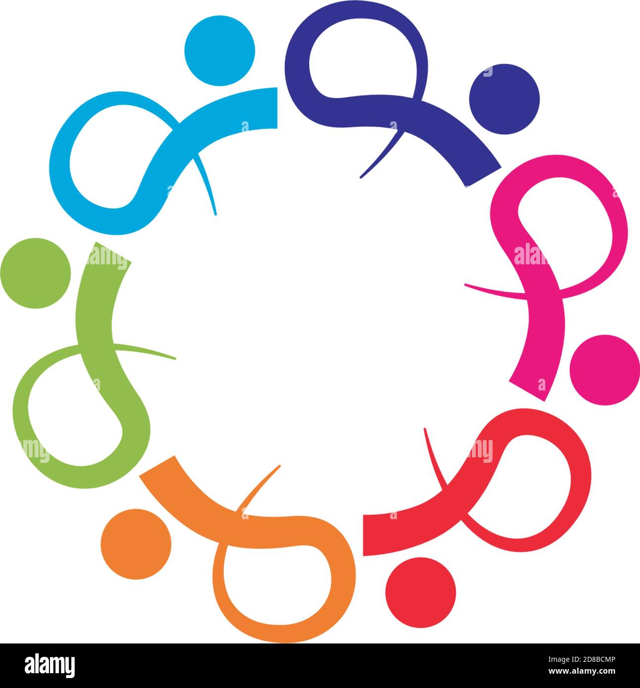 Collection of people icons in circle vector concept engagement hi-res ...