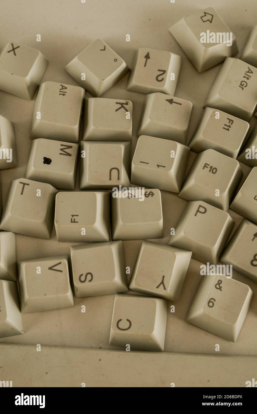 Alphabet numbers and some other keys Stock Photo - Alamy