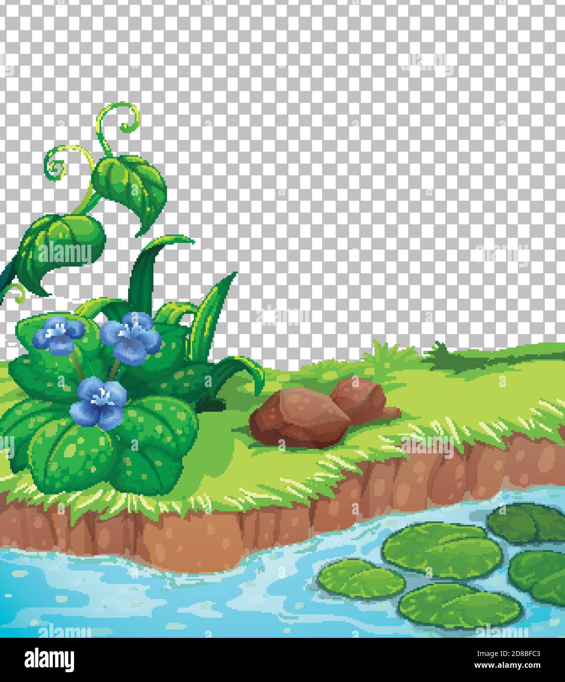 Nature outdoor landscape transparent background illustration Stock ...