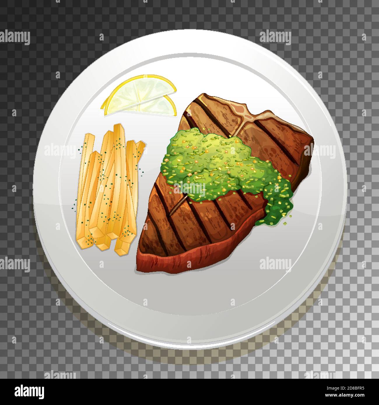 Stake on on transparent background illustration Stock Vector Image ...