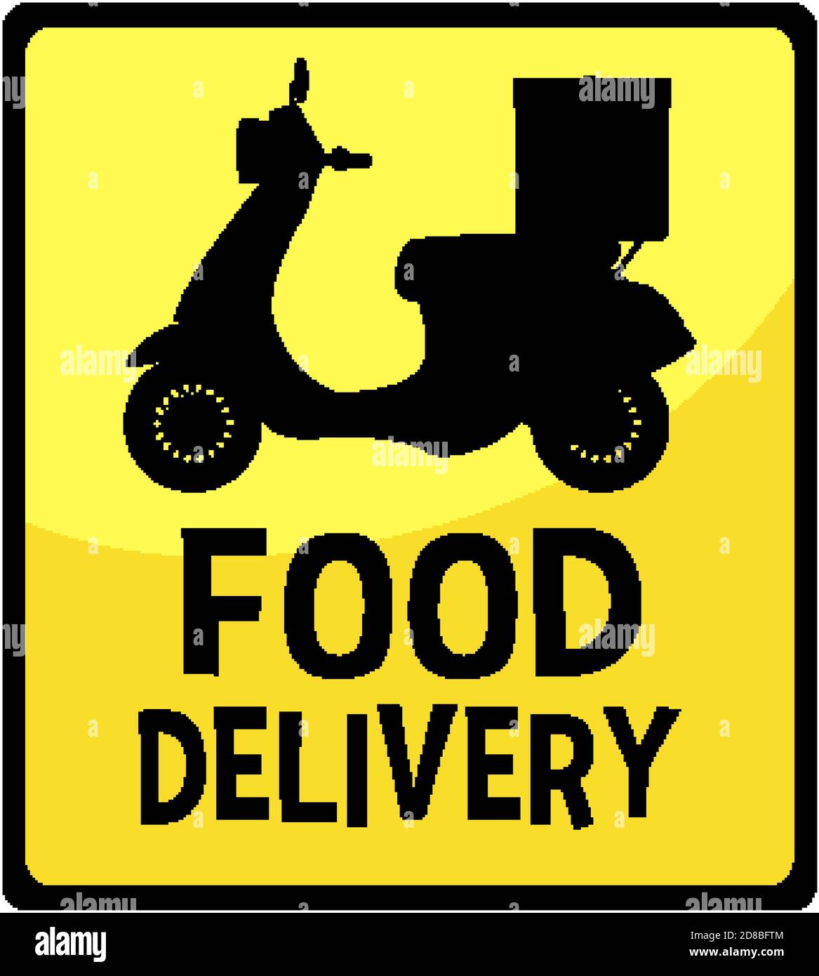 Disign food delivery sign illustration Stock Vector Image & Art - Alamy