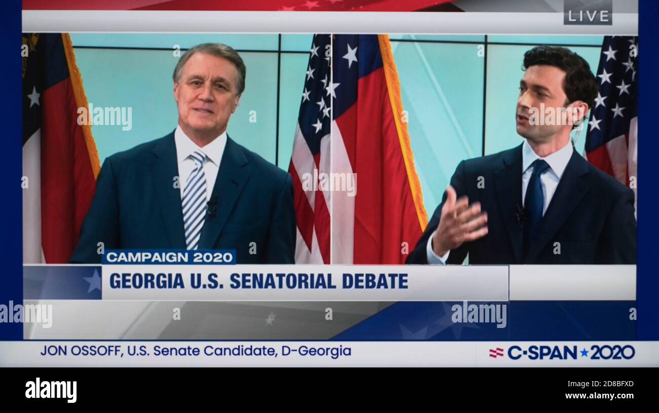Savannah, Georgia, USA. 28th Oct, 2020. Screen grab from C-SPAN's ...