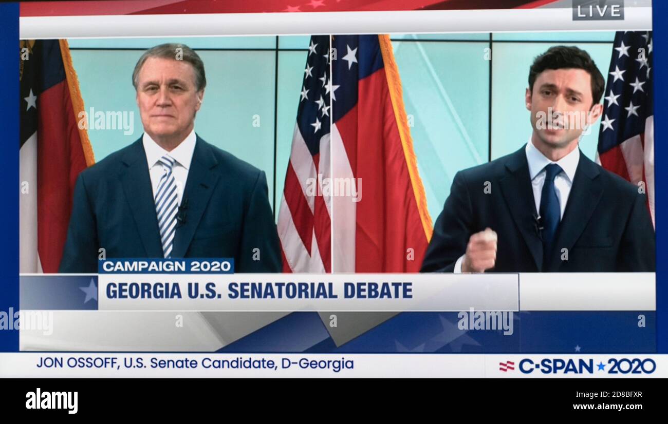 Savannah, Georgia, USA. 28th Oct, 2020. Screen grab from C-SPAN's ...