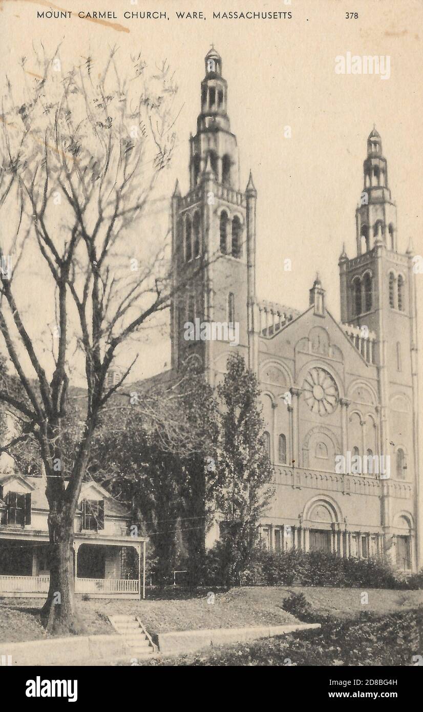 Mount Carmel Church, Ware, Massachusetts Stock Photo - Alamy