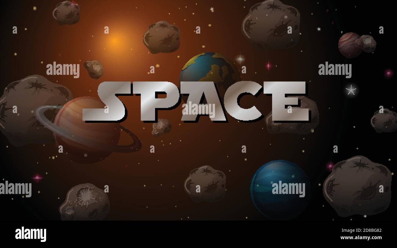A space scene background illustration Stock Vector Image & Art - Alamy