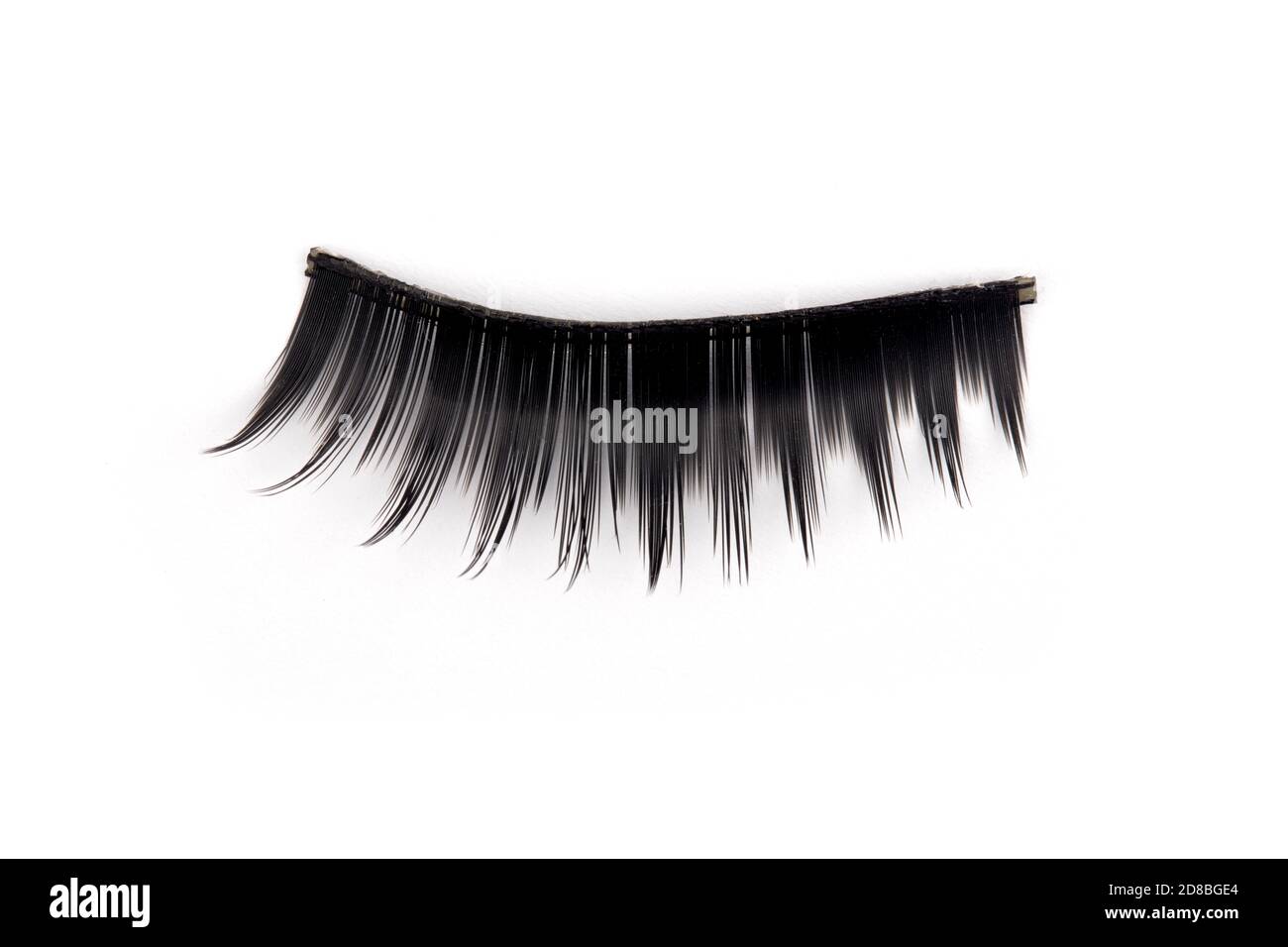 One Eyelashes extensions on white background Stock Photo - Alamy
