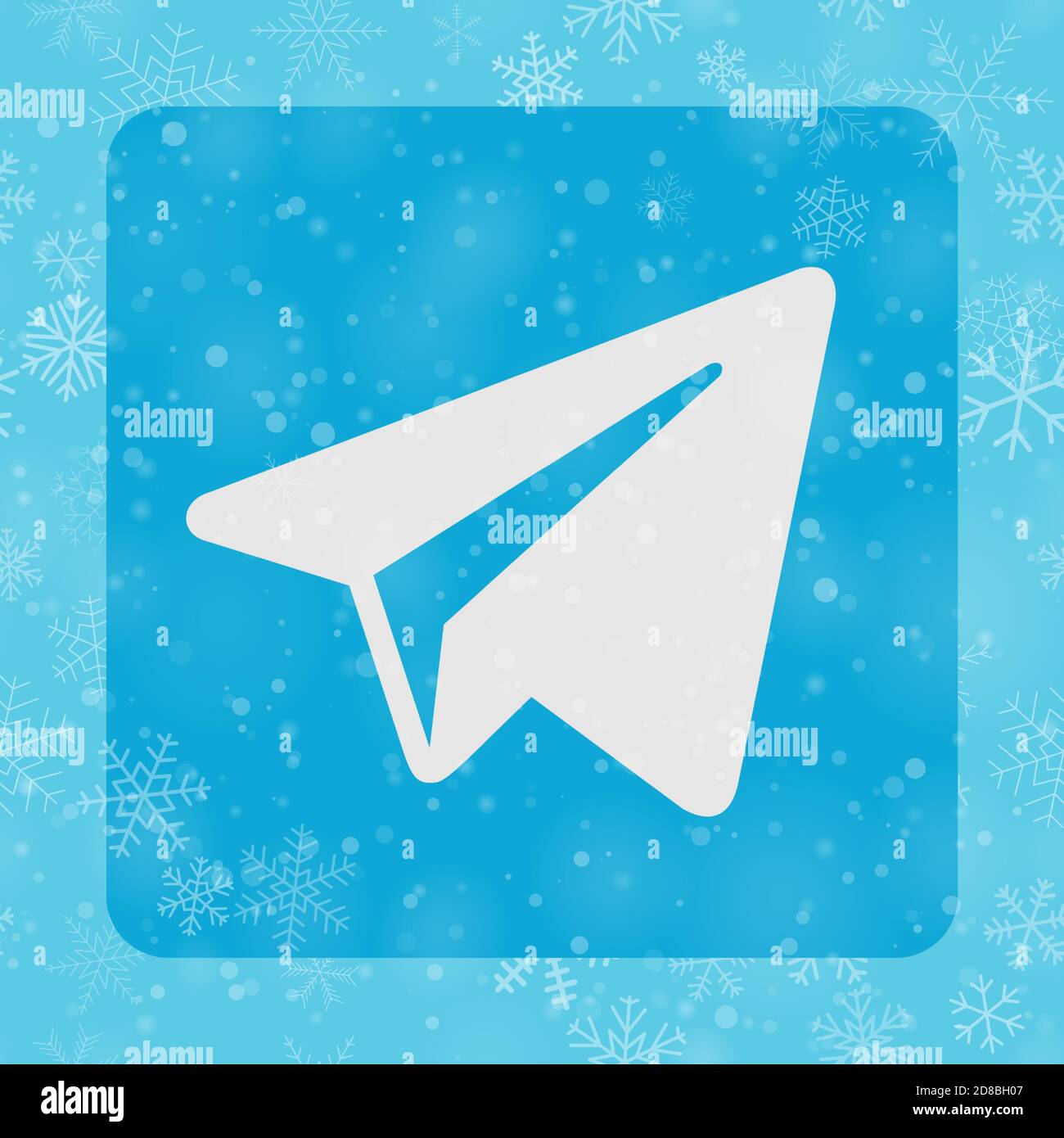 VORONEZH, RUSSIA - NOVEMBER 28, 2020: Telegram logo square icon on ...