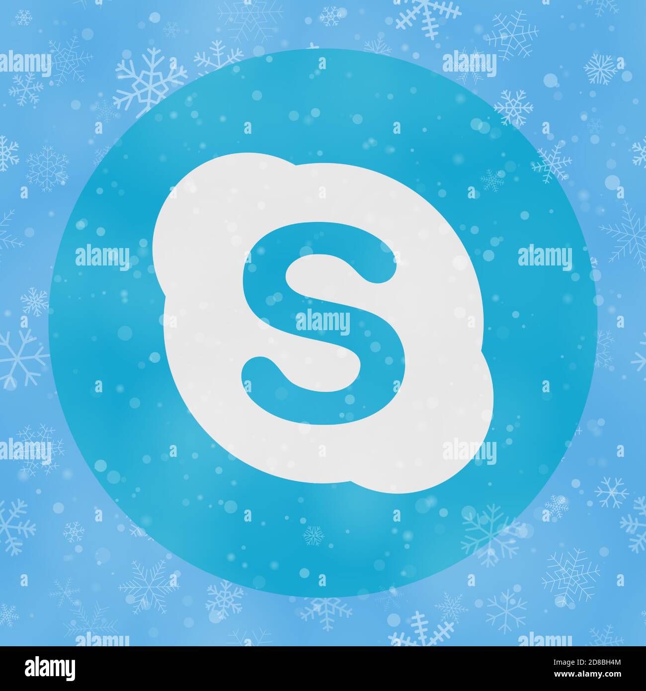 Simple light blue christmas background hi-res stock photography and ...
