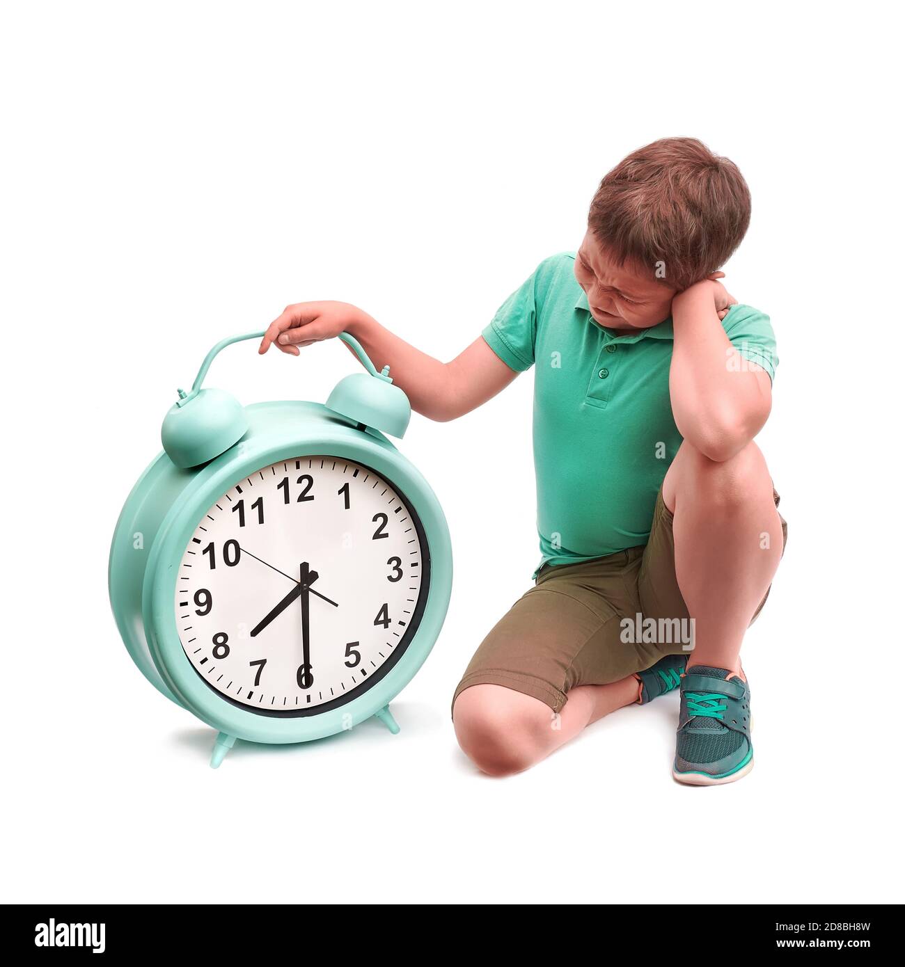 Child waking up alarm Cut Out Stock Images & Pictures - Alamy