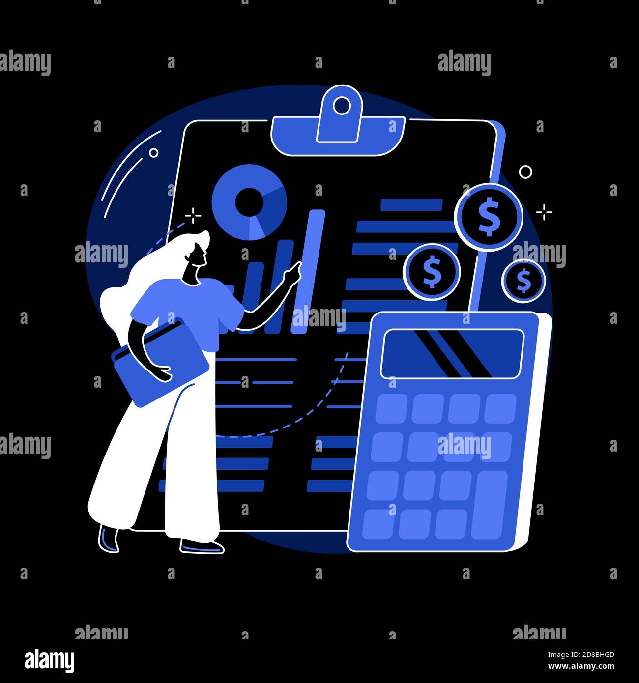 Income statement abstract concept vector illustration Stock Vector ...