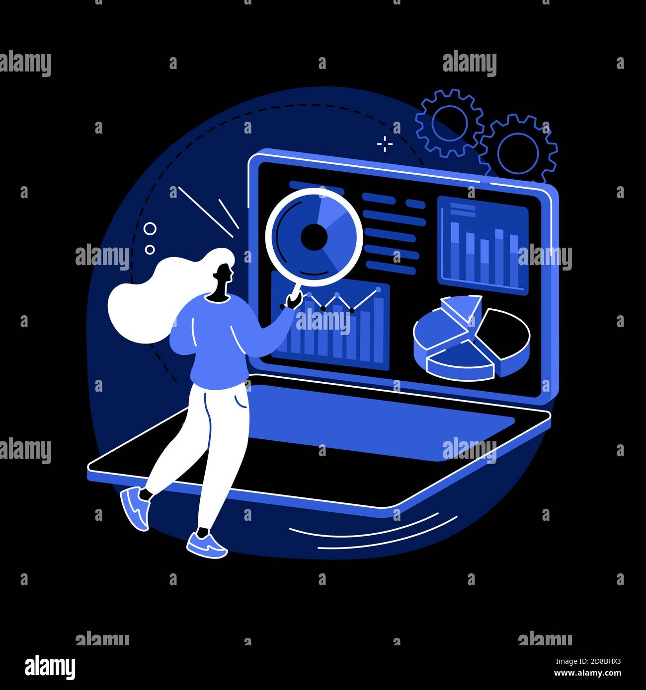 Marketing research abstract concept vector illustration Stock Vector ...