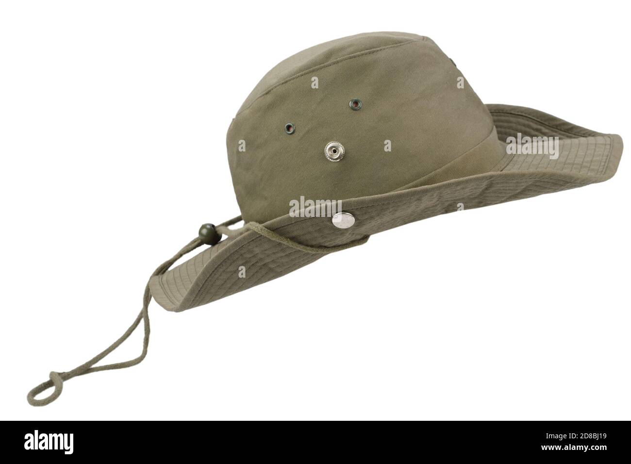 Boonie hat olive drab pattern isolated on white background Stock Photo ...