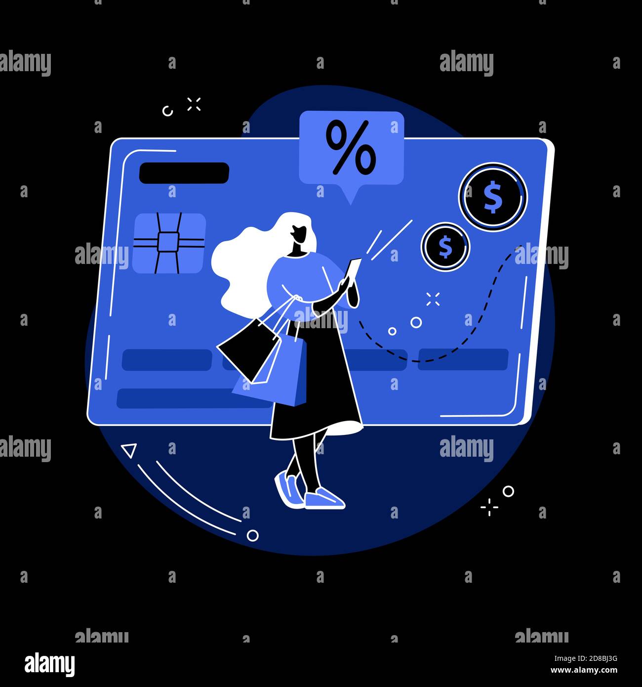 Debit card abstract concept vector illustration Stock Vector Image ...