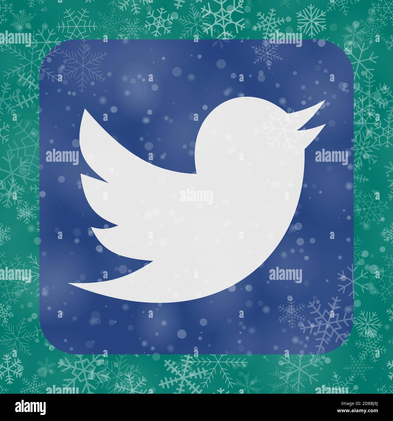 VORONEZH, RUSSIA - NOVEMBER 28, 2020: Twitter logo square icon on ...