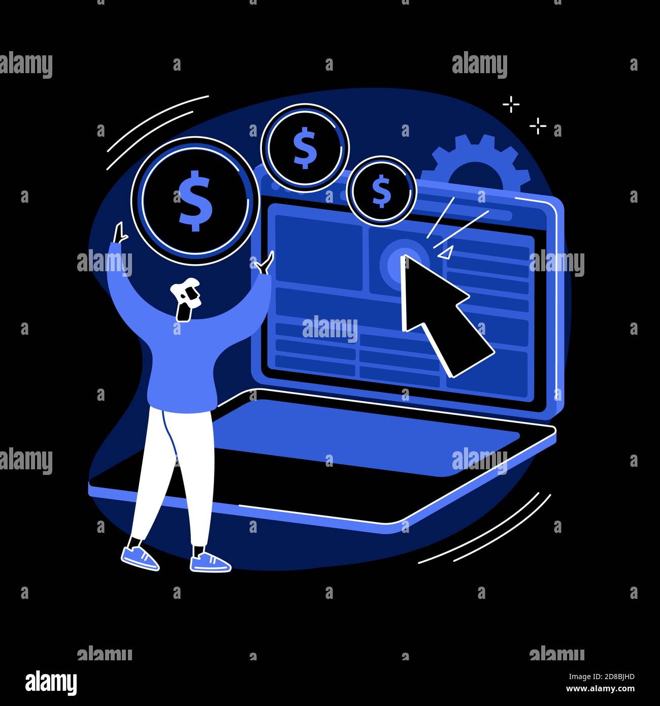 PPC campaign abstract concept vector illustration Stock Vector Image ...