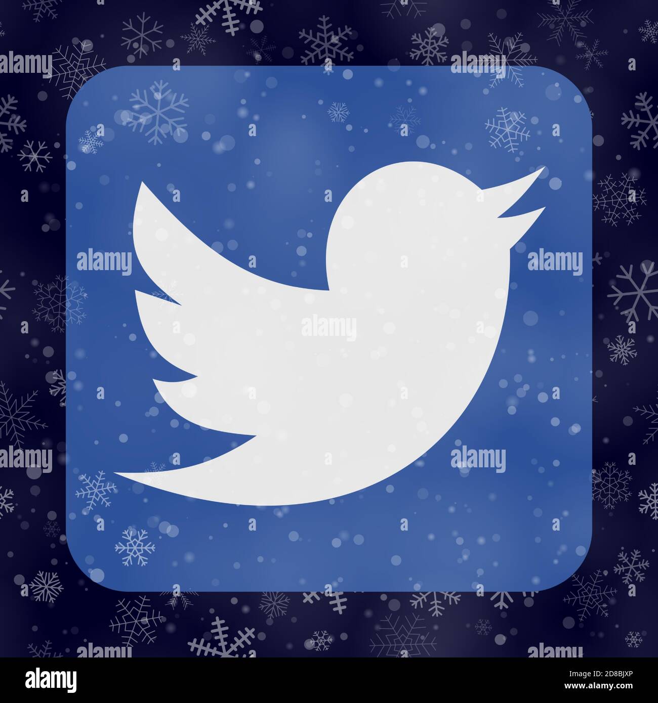 VORONEZH, RUSSIA - NOVEMBER 28, 2020: Twitter logo square icon on ...