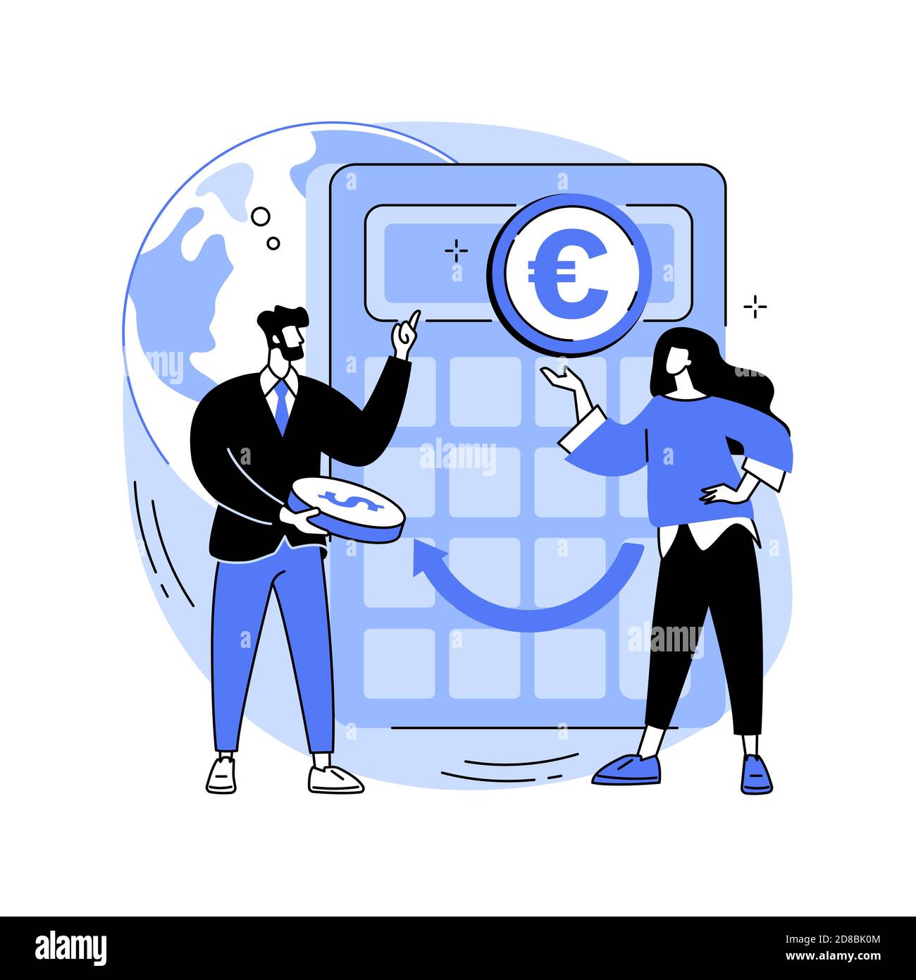 Currency exchange abstract concept vector illustration Stock Vector ...