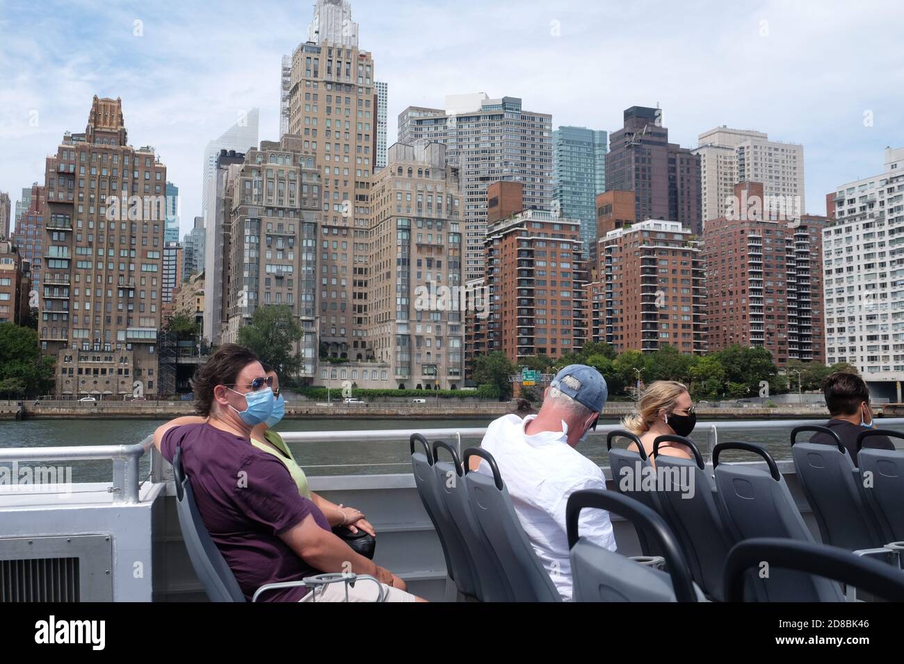 Ferry ride in New York city during the pandemic 2020 Stock Photo - Alamy